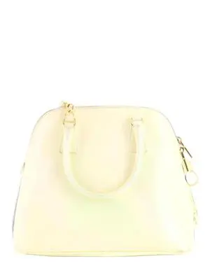Prada Promenade Bag Vernice Saffiano Leather Medium Satchel - Neutrals