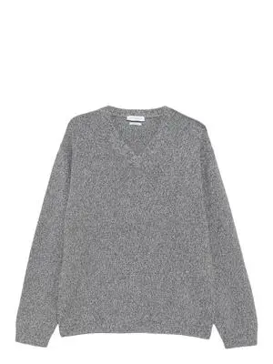 DANIELE FIESOLI V-neck Knitted Sweater - Grey