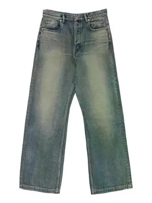 Rick Owens Faded Wide-leg Jeans - Blue