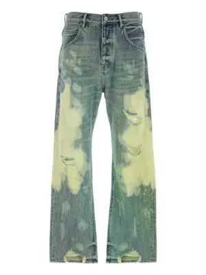 PURPLE BRAND P018 Distressed Bleached-effect Jeans - Blue