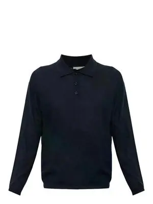 LISA YANG Liam Cashmere Polo Shirt - Blue