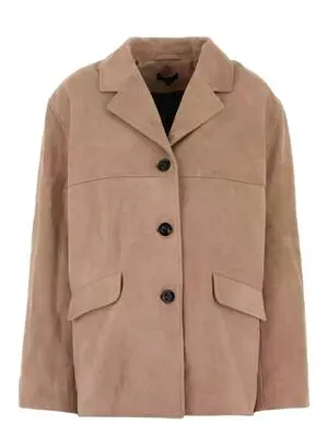 Soeur Lorenzo Suede Jacket - Pink