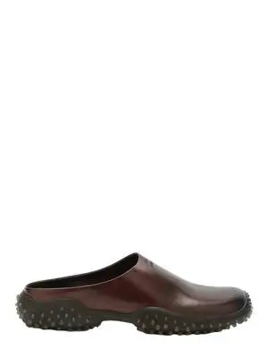 Miu Miu Leather Mules Brown