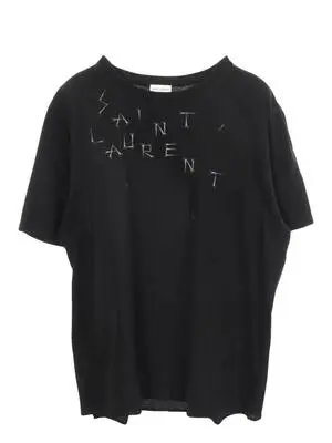 Saint Laurent 2020s Logo-print T-shirt - Black