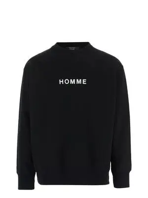 Comme Des Garçons Logo-print Sweatshirt - Black