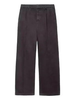 ALLSAINTS Aston Pleated Straight-fit Trousers - Grey