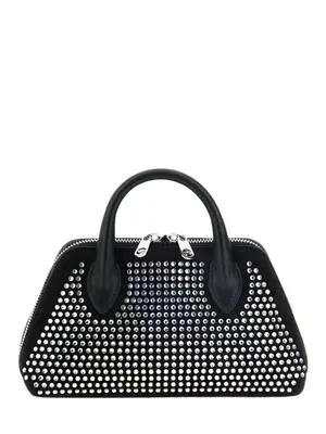 Coperni Duffle Crystal-embellished Belt Bag - Black