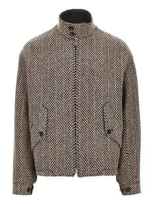 Emporio Armani Wool Blend Blouson Jacket - Multi