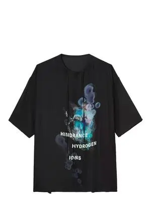 Yohji Yamamoto Graphic-print Shirt - Black