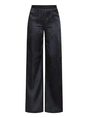 FORTE_FORTE Patterned-jacquard Wide-leg Trousers