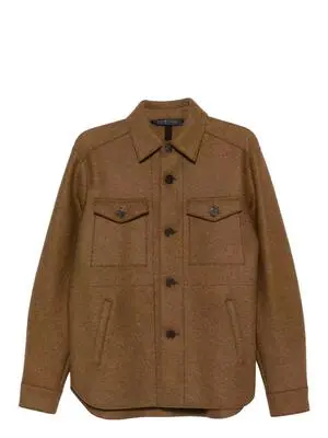 Harris Wharf London Button-up Virgin-wool Jacket - Brown