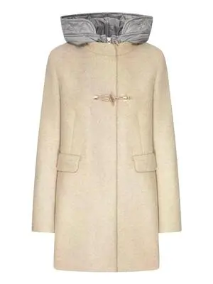 FAY ARCHIVE Toggle-fastening Detachable-hood Coat - Neutrals