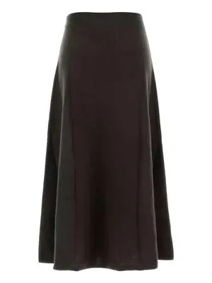 LISA YANG Torie Cashmere Midi Skirt - Black
