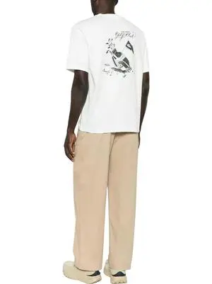 Lacoste Golf Club Graphic-print T-shirt - Neutrals