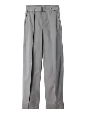 LEMAIRE Rounded Pants In Polycotton Twill Grey