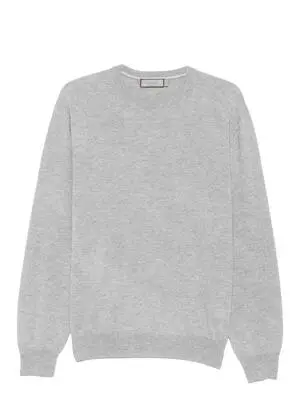 Canali Crew-neck Cashmere Sweater - Grey