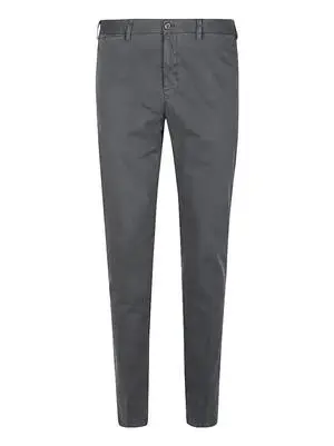PT TORINO Slim-fit Cotton Trousers - Grey