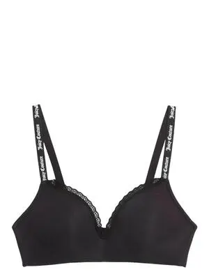 JUICY COUTURE Ribbed Lace-trim Bralette