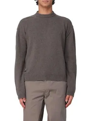 Rick Owens Crewneck Sweater In Wool And Cashmere Blend - Rust