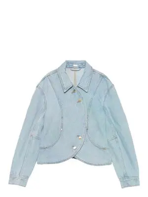 Cult Gaia Curved-panel Jacket - Blue