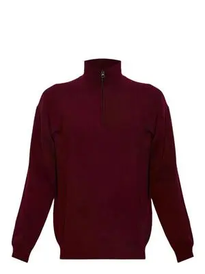 LISA YANG Augustus Zip-up Sweater Red