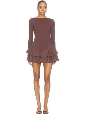 MORE TO COME Sabreen Mini Dress In . Also - Brown