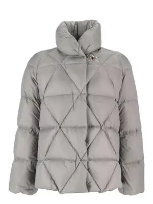 FAY Argyle Gancio Jacket - Grey