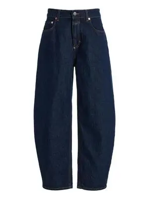 CLOSED Jazzie Stretch Mid-rise Cropped Barrel-leg Jeans 28