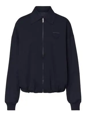 Prada Reversible Re-nylon And Jersey Blouson Jacket - Blue