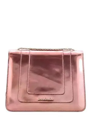 BVLGARI Serpenti Forever Square Leather Small Shoulder Bag - Metallic