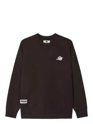 CHOCOOLATE Graphic-patch Sweater - Brown