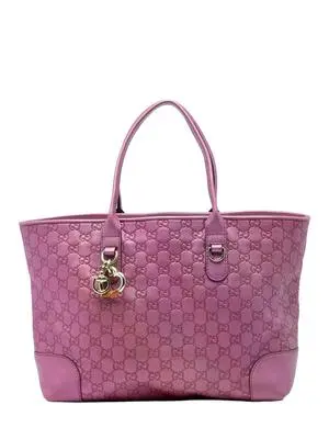 GUCCI 2016-2026 Metallic Guccissima Heart Bit Tote Bag