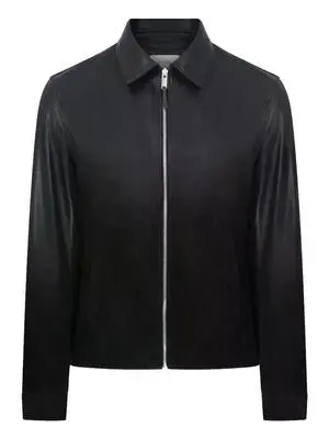MEGUSTA Degradé Suede Leather Jacket - Black