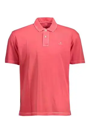 Gant Logo-embroidered Short-sleeve Polo Shirt - Red
