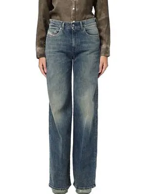 DIESEL® High-waisted Wide Leg Palazzo Jeans In Denim - Blue