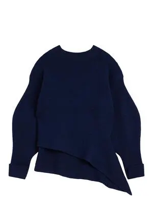 Givenchy Wool-blend Asymmetric Sweater - Blue
