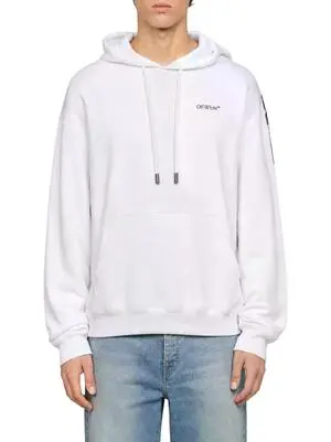 Off-White Logo-print Drawstring Hoodie - White