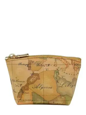 ALVIERO MARTINI 1° CLASSE Geo Map-print Pouch Bag - Neutrals