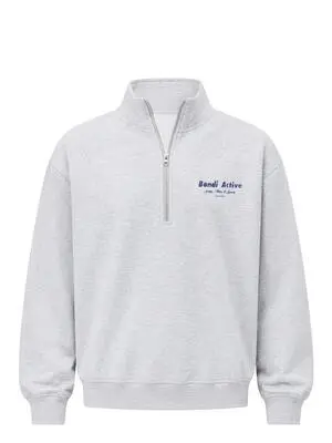 BONDI ACTIVE 1/4 Zip Sweat Marle - Grey