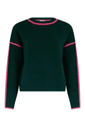 SUGARHILL BRIGHTON Rozalia Sweater Jade Pink Green
