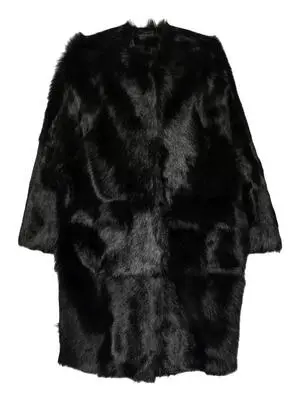 TOTEME Faux-fur Coat - Black