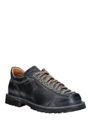 FRACAP Samu Leather Lace-up Shoes - Black