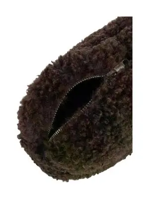 Apparis Noor Bouclé Clutch Bag - Brown