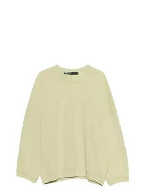 BIMBA Y LOLA Lime Straight Sweatshirt With Topstitching