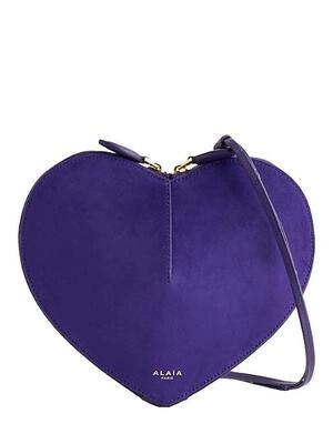 Alaïa Le Cœur Leather Cross-body Bag - Iris