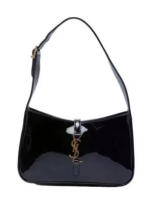 Saint Laurent 2021 Patent Le 5 A 7 Shoulder Bag Black