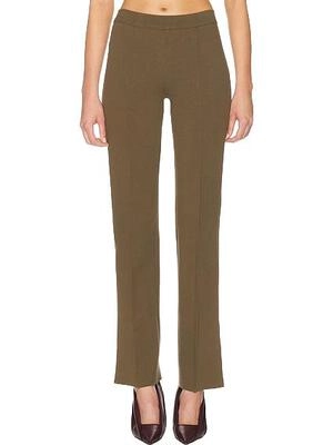 HIGH SPORT Mini Check Theo Pant - Army