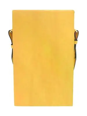 FENDI 2010-2026 Vitello Fluffy Logo Vertical Box Crossbody Bag
