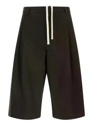 TELA Lake Pleat-detail Bermuda Shorts - Black