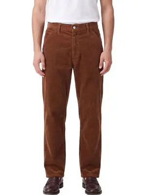 Carhartt Work In Progress Simple Straight-leg Corduroy Pants - Brown